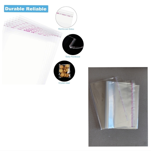 Office | 18 Clear Adhesive Packaging Bags | Poshmark